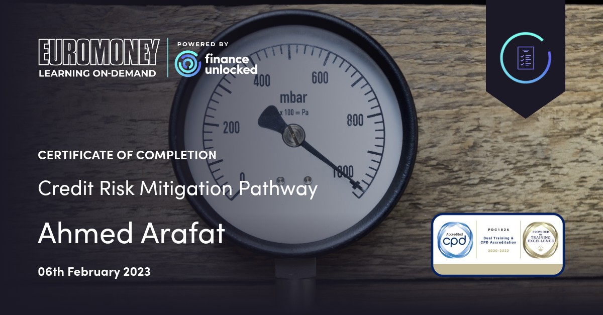 Learn about Credit Risk Mitigation on Euromoney Learning On-Demand ...
